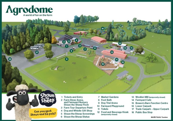 Agrodome Map » Agrodome Rotorua